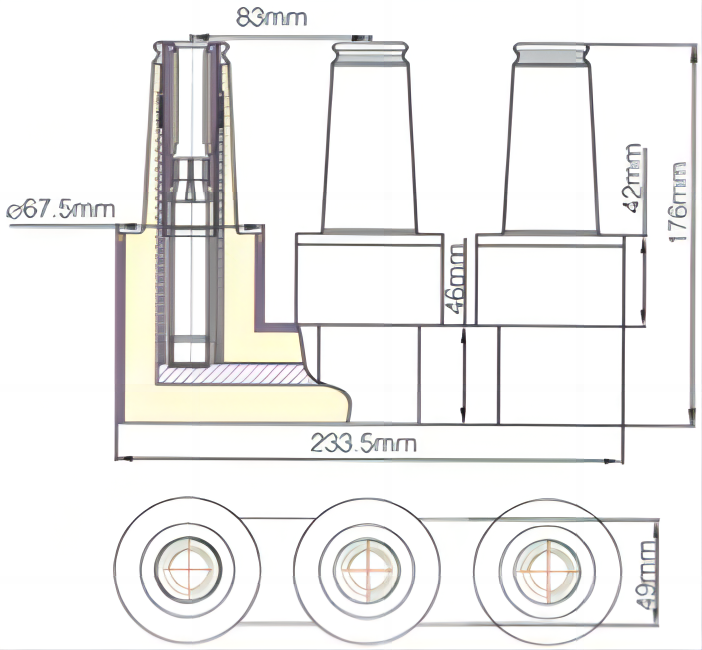 MP-15kV/200A Loadbreak Junctions – Xiamen Insulation Electrical ...