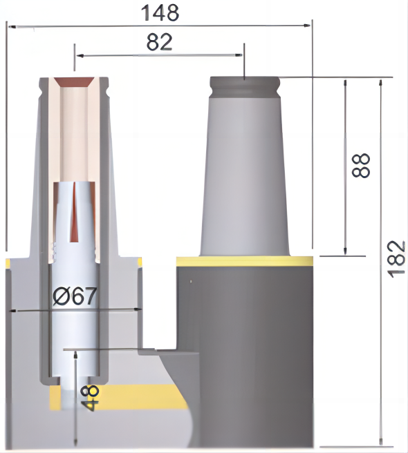 MP-15kV/200A Loadbreak Junctions – Xiamen Insulation Electrical ...
