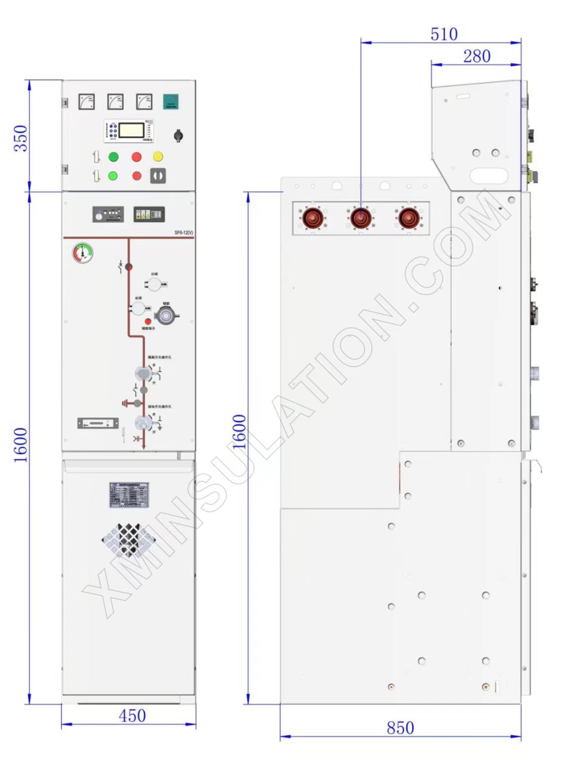 24kV-630A SF6 Gas Insulated Switchgear (Type B) GIS RMU – Xiamen ...