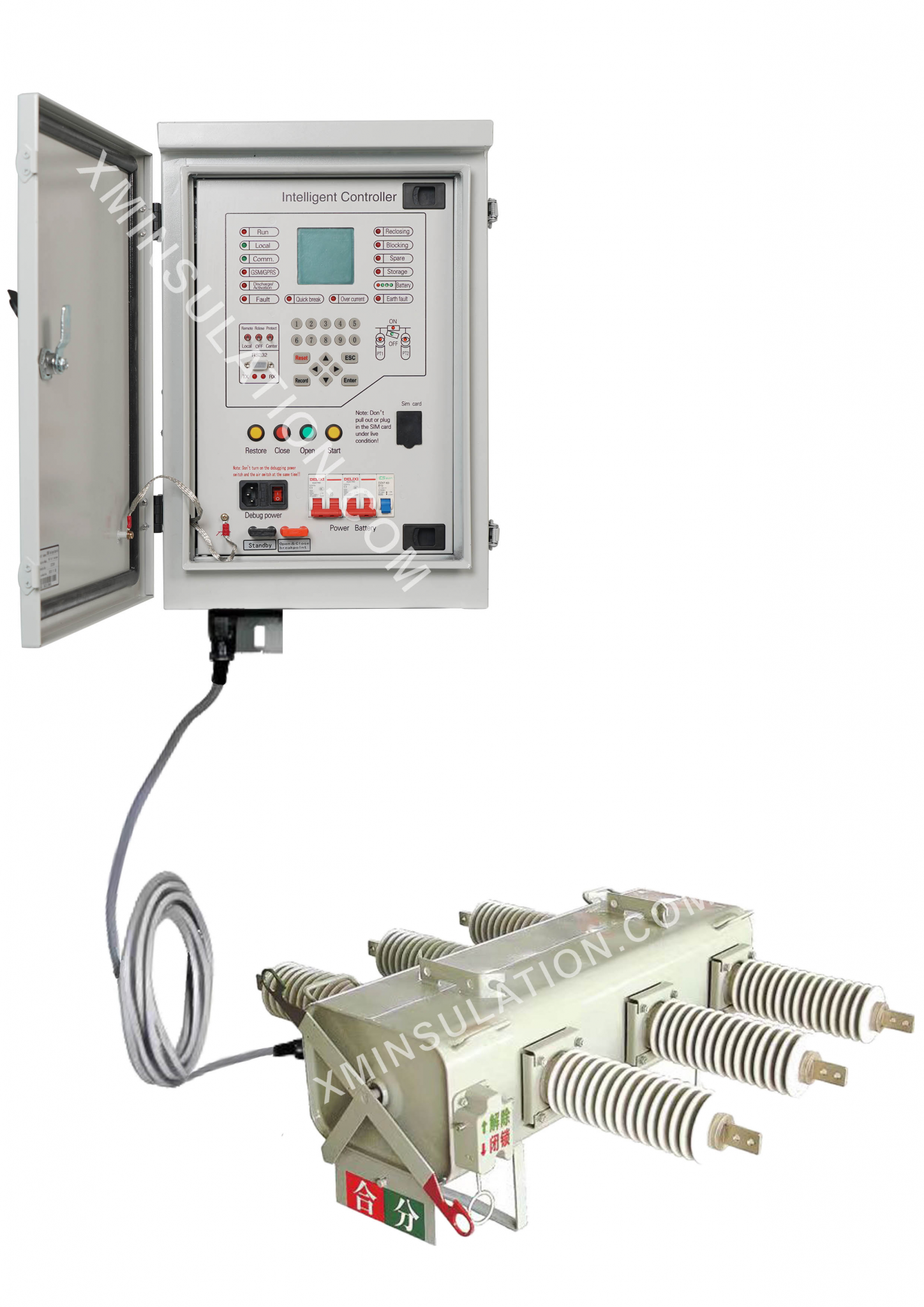 Ground Operating FLW34-12/40.5kV Pole Mounted SF6 LBS – Xiamen ...